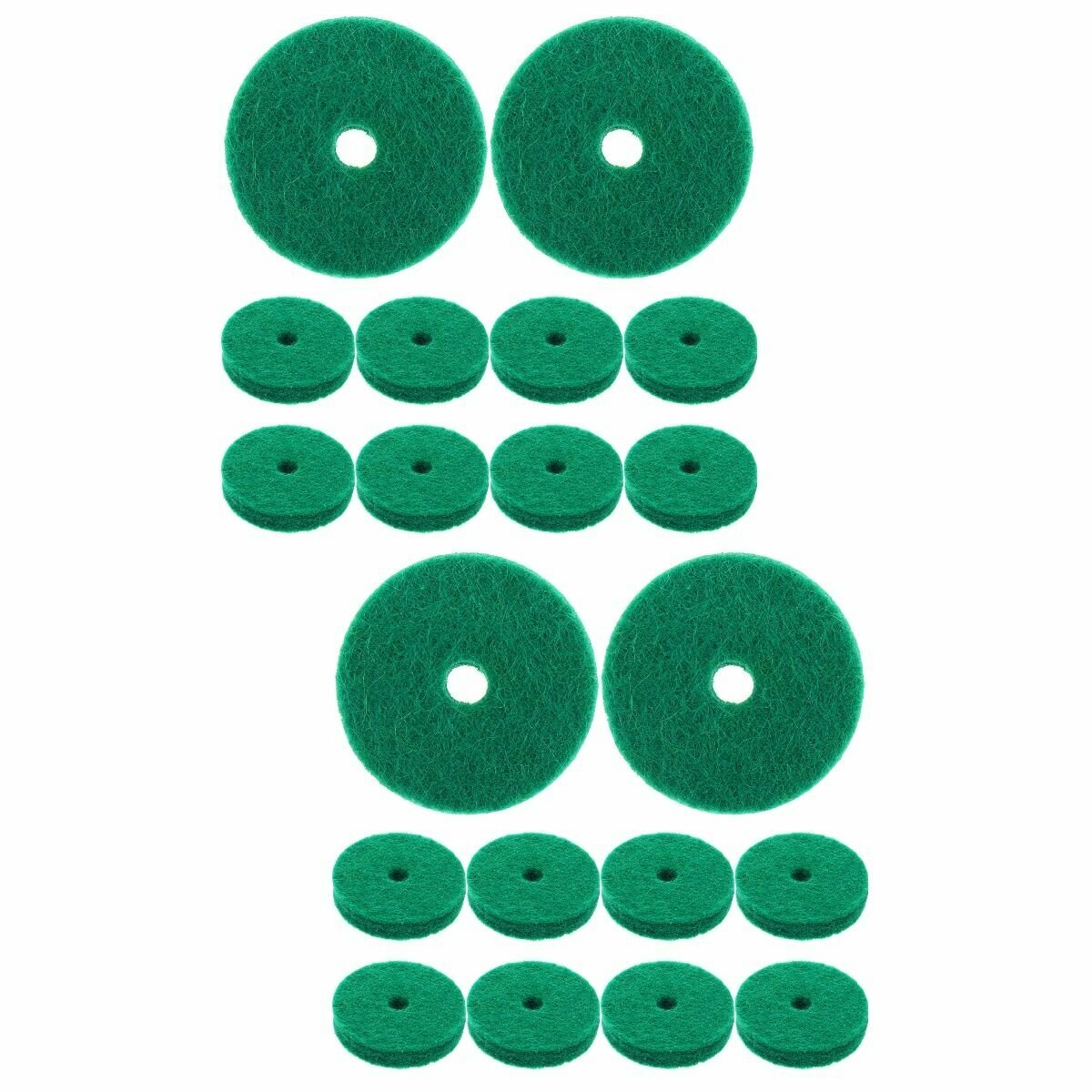 Набор из 180 фетровых шайб зеленого цвета для пианино, для балансировки и ремонта клавиш