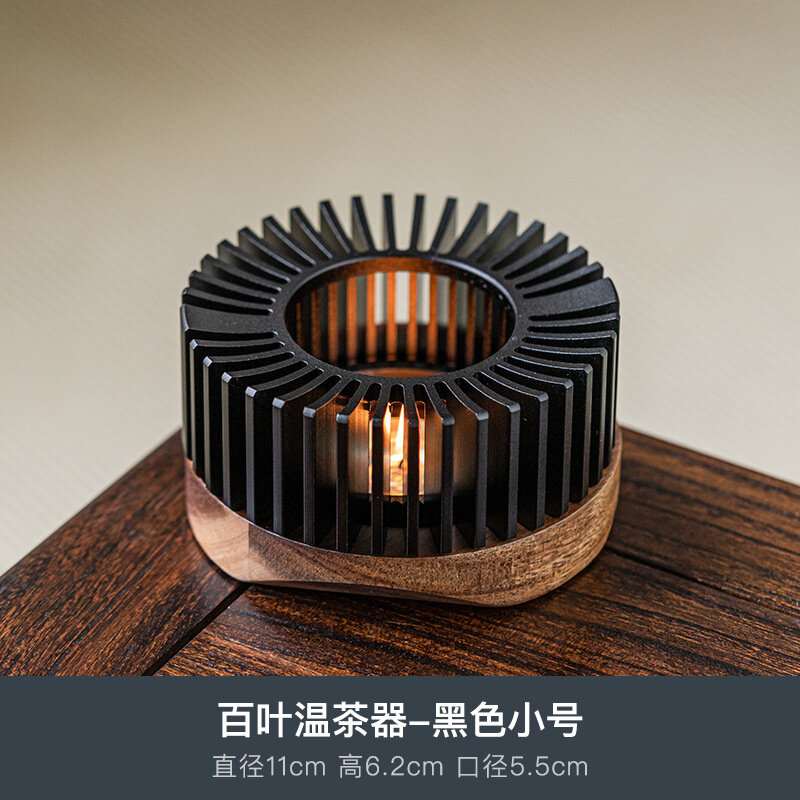 Японский стиль подогрева чая, подогреватель чая из массива дерева, набор для кунг-фу чая, чайник, подогреватель с свечой, подогреватель для заваривания чая