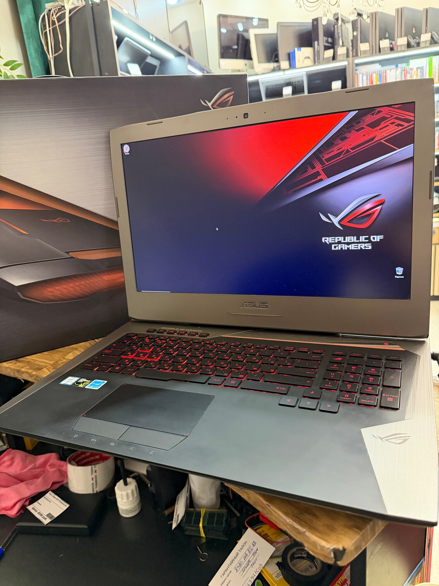 Мощнейший ноутбук Asus ROG G752VT Core i7-6700hq/32/2256SSD/GTX970/6gb/17.3"/FullHD