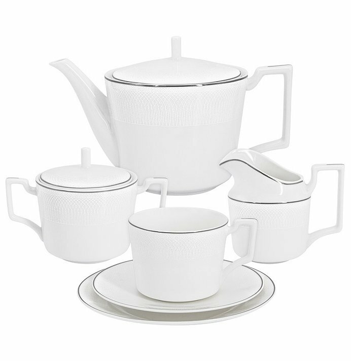 Чайный сервиз на 4 персоны 15 предметов Anna Lafarg Emily "Айвори" (подарочная упаковка) / 368695