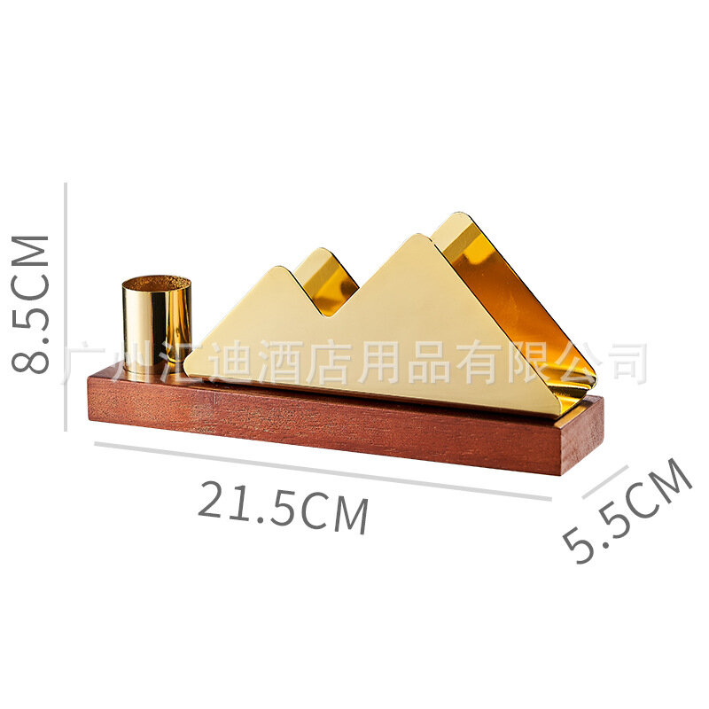 Коробка для салфеток из орехового дерева, настольный держатель для салфеток, коробка для салфеток из нержавеющей стали, стойка для салфеток в ресторане, вертикальная коробка для хранения салфеток