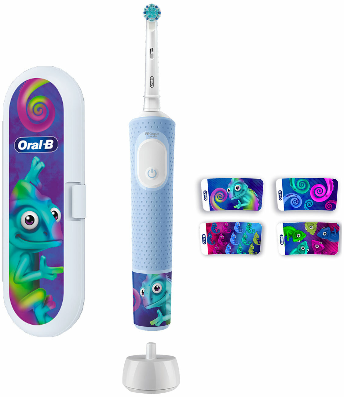 Детская зубная щетка Oral-B D103.413.2K Хамелеон+чехол ПН