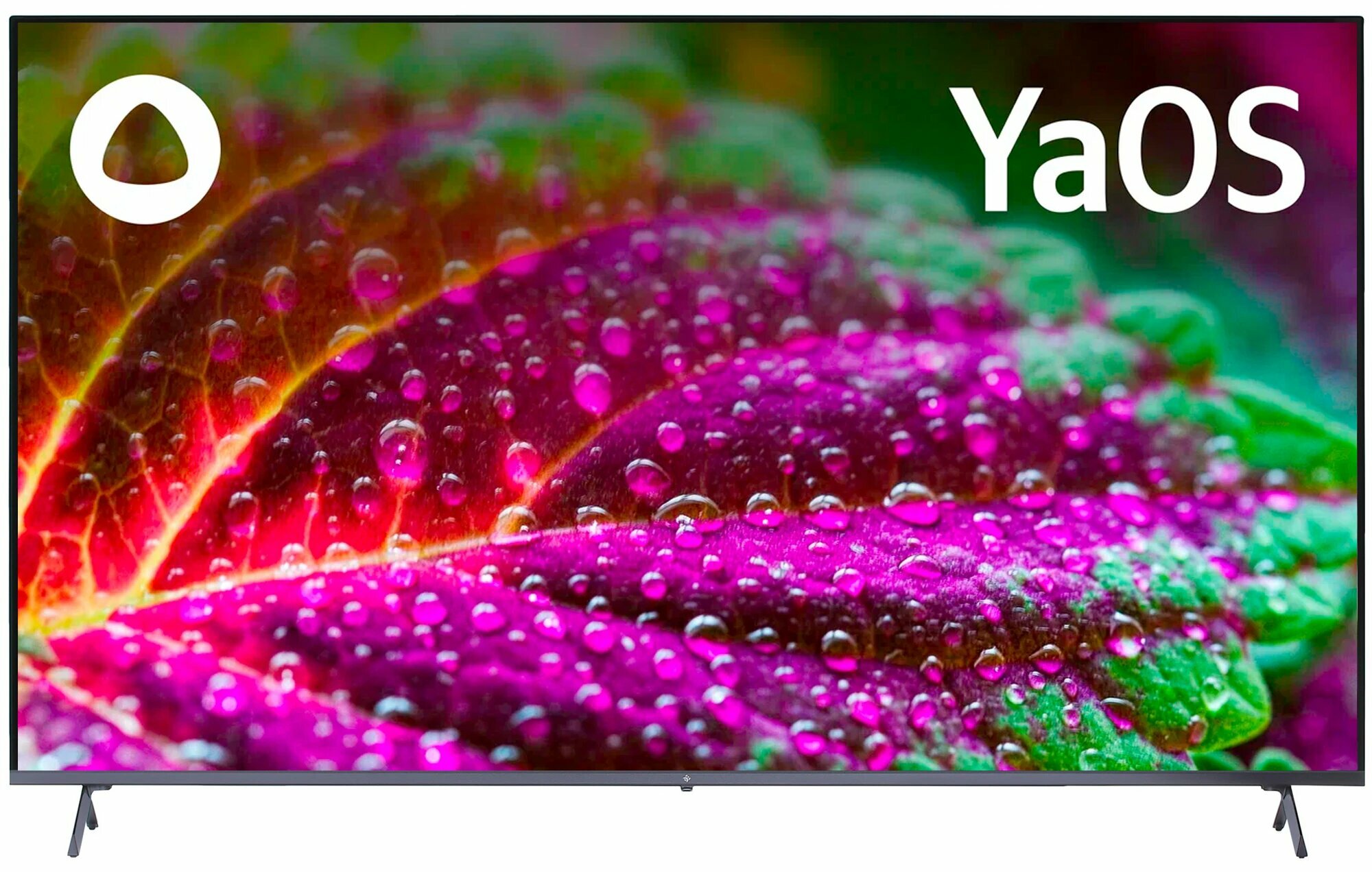 65" (164 см) Телевизор DEXP 65UCY1, серый (Direct LED, 4K UltraHD, Wi-Fi, 60 Гц, YaOS)