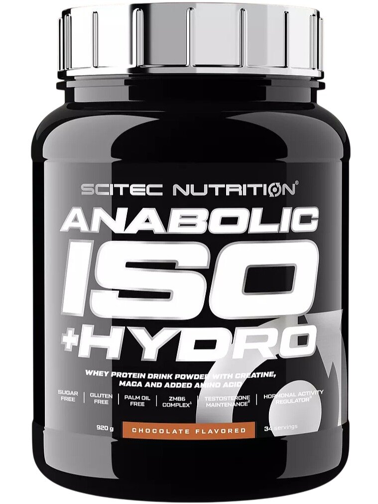 Изолят протеина Scitec Nutrition Anabolic Iso + Hydro 920 г, Шоколад
