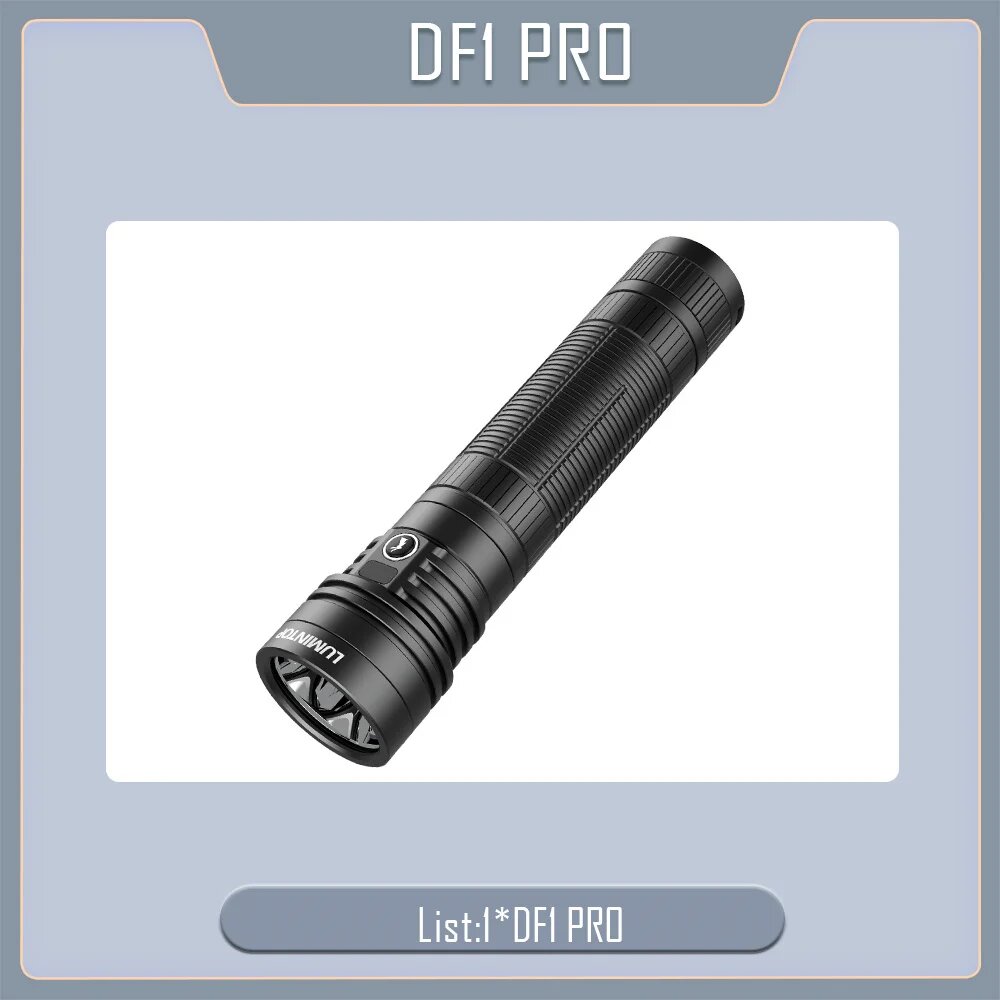 Фонарь DF1 Pro Black, 10000 люмен