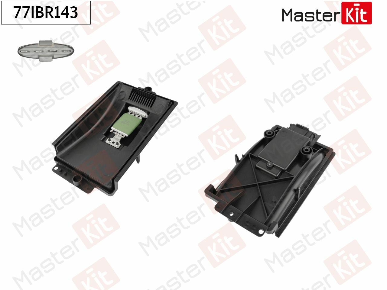 Резистор вентилятора Audi A3 8L1/Skoda OCTAVIA I 1U2 1996 - 2010 MasterKit 77IBR143