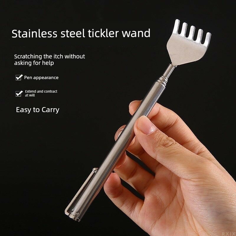 Выдвижная щетка-чесалка для спины из нержавеющей стали, многофункциональная, портативная, для всего тела, 1557 50cm