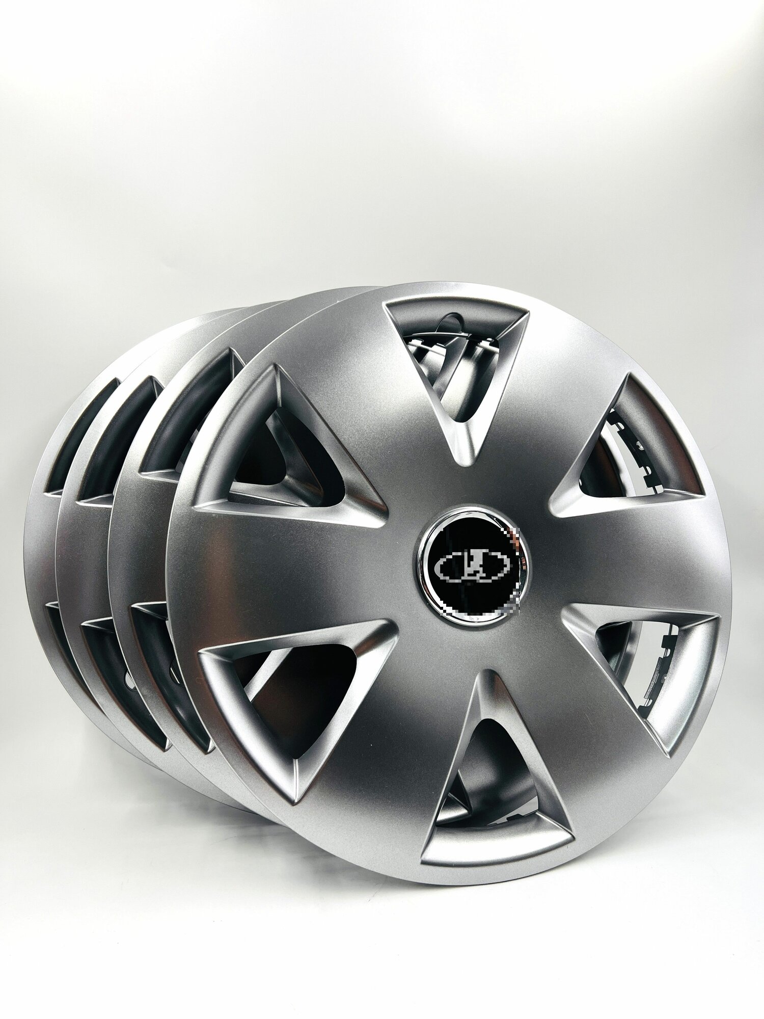 Колпаки на колеса R15 гибкие с эмблемой подходят для Лада Ларгус 4 шт