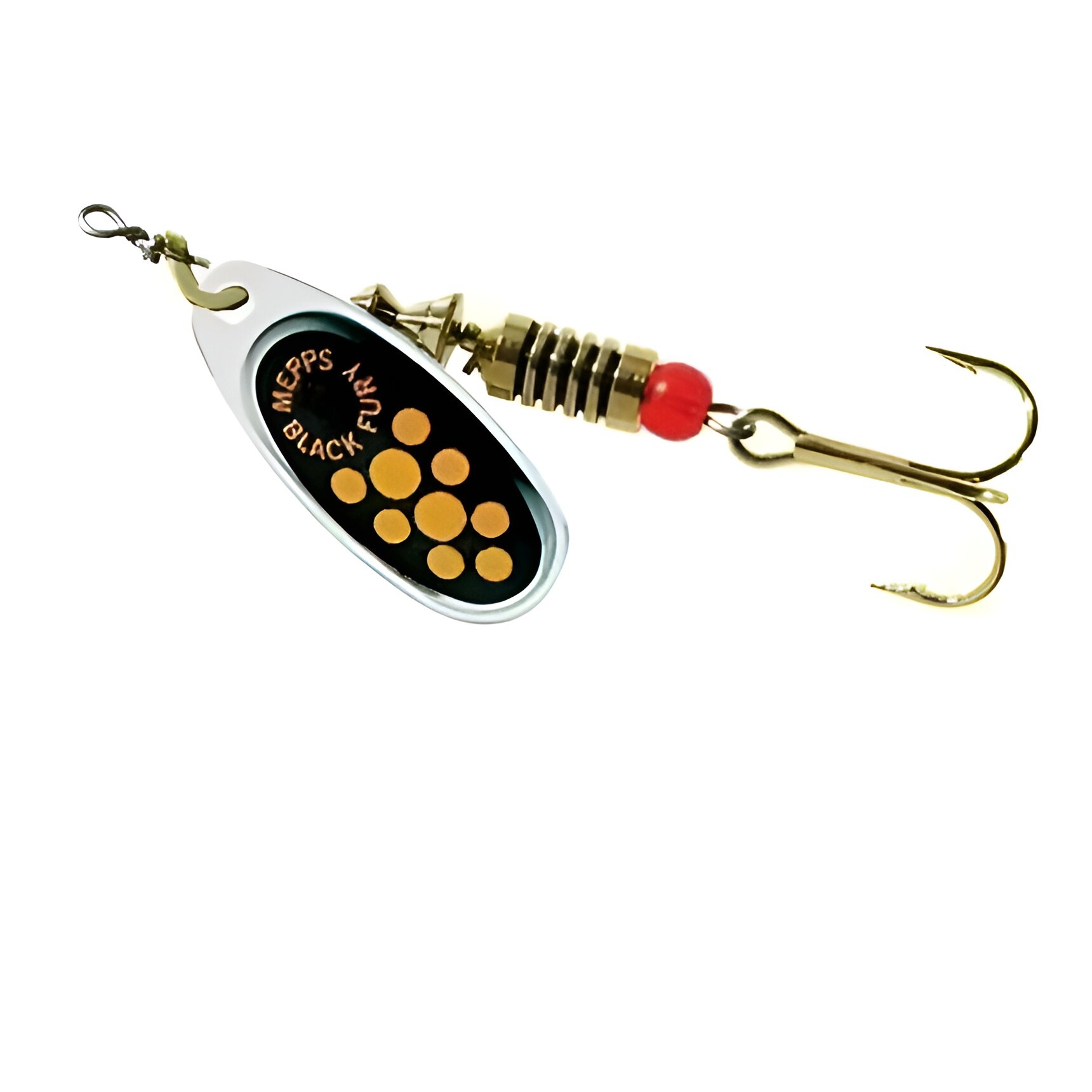 Блесна вращающаяся Mepps "BLACK FURY", 1, SILVER/Yellow, 5 шт.