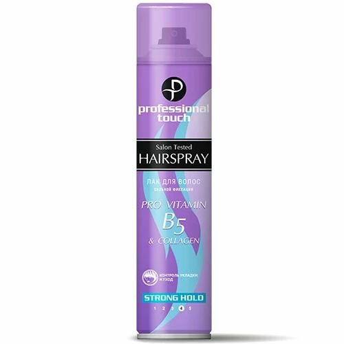 Лак для волос Professional Touch В5 Collagen Сильная фиксация, 265 мл