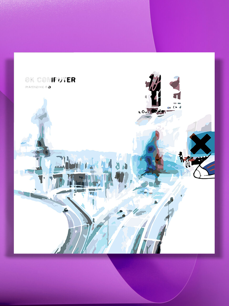 Картина по номерам на холсте Radiohead - OK Computer, 40 х 40 см