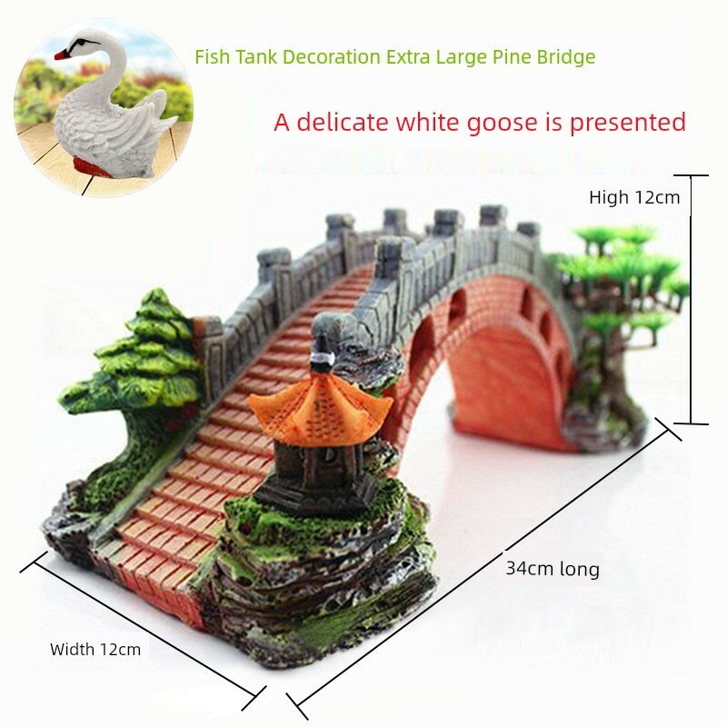 Аквариум рокарий ландшафтный мост декоративный мост дворовый рокарий мост аквариум рокарий украшения аквариумный мост