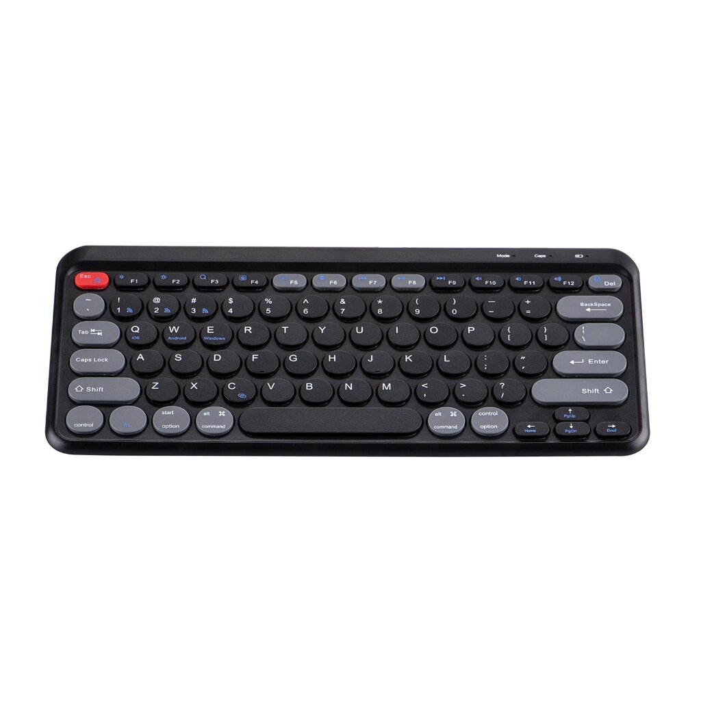 Беспроводная Клавиатура Bluetooth Совместимые Режимы 2,4 ГГц Эргономичная Плоская Компоновка 78 Кнопок для Pad ПК Ноутбуков Планшетов
