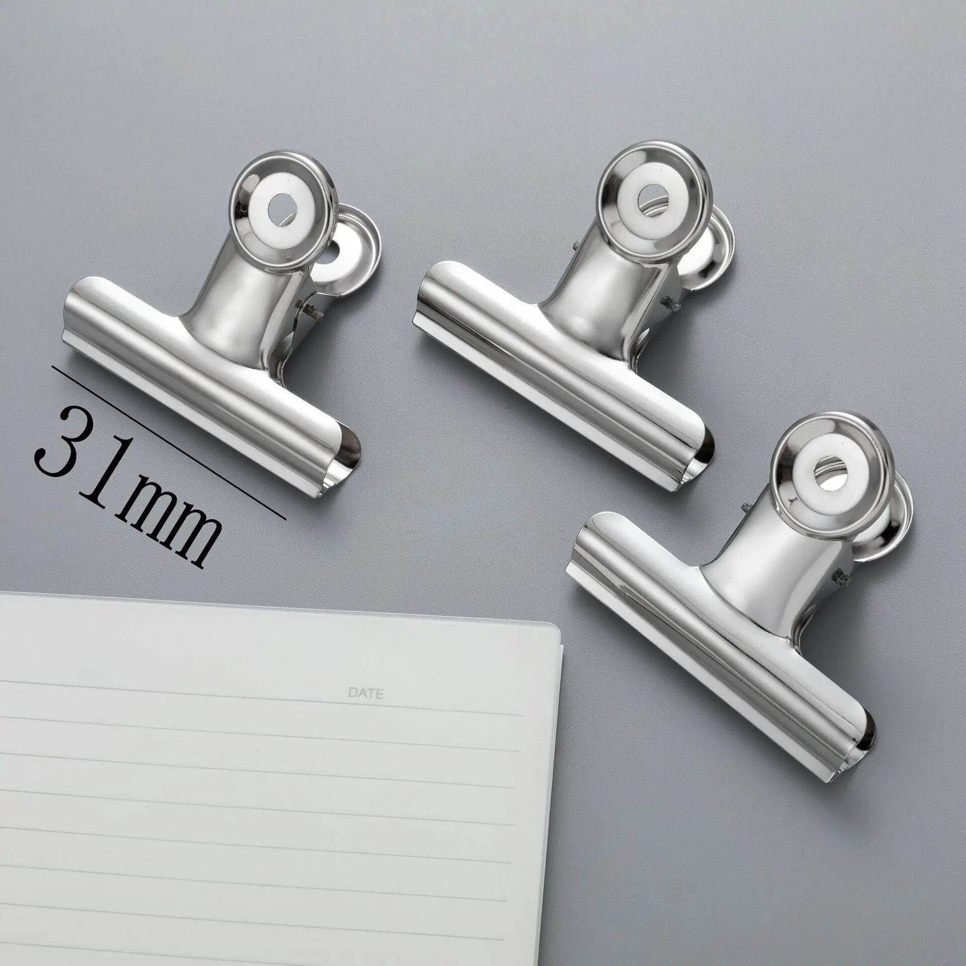 Зажимы для бумаги из нержавеющей стали, 31 мм, Circular clamp-31mm