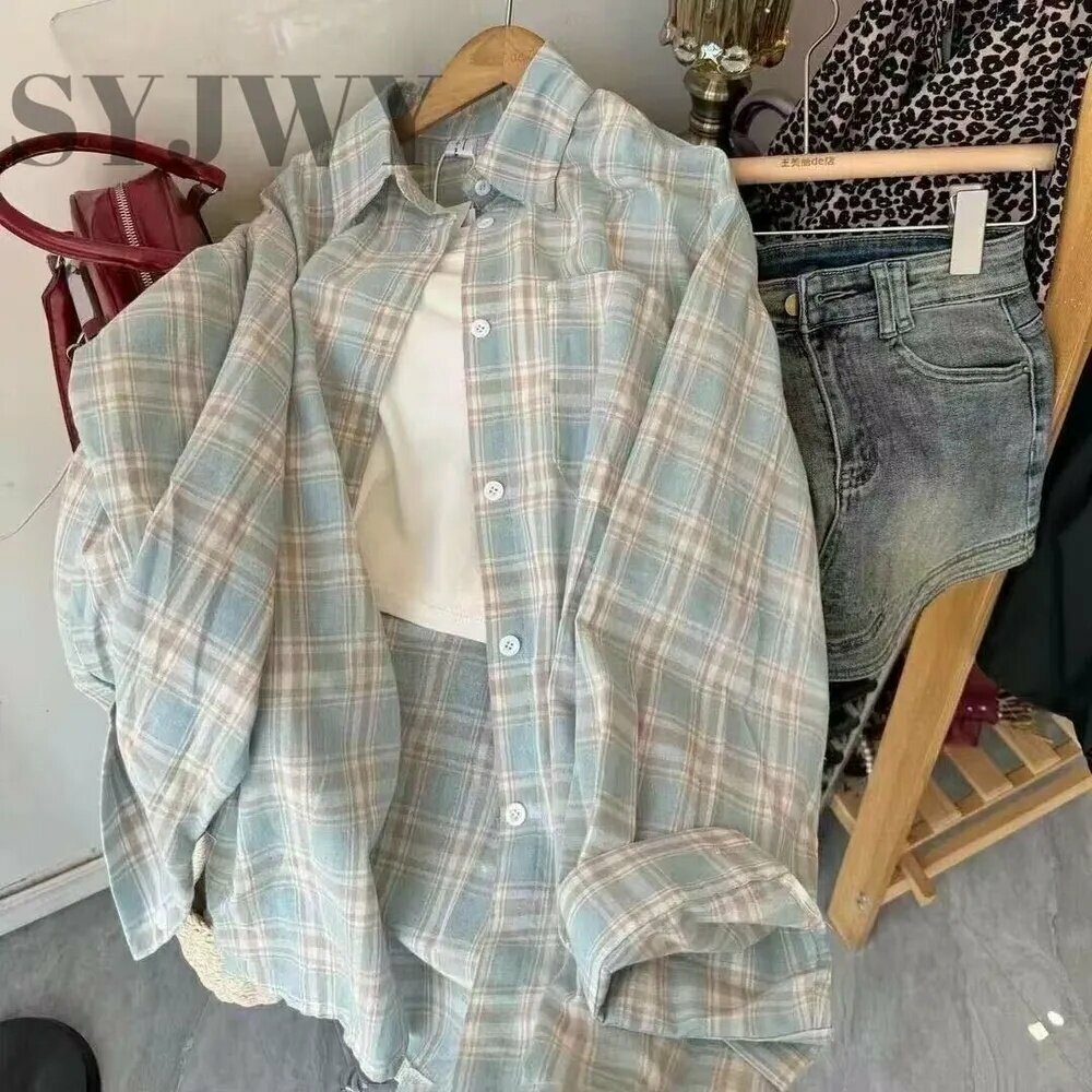 Блуза Клетчатые рубашки SYJWY