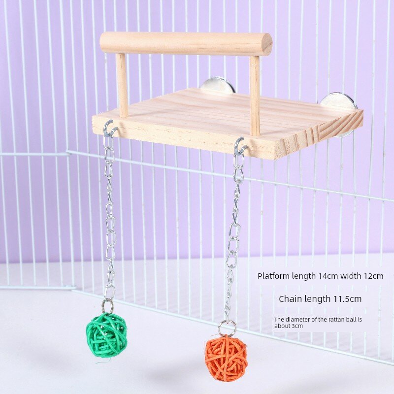Подвесная платформа-качели для попугаев, игрушка для волнистых попугайчиков, неразлучников, кокатилей, лазательная