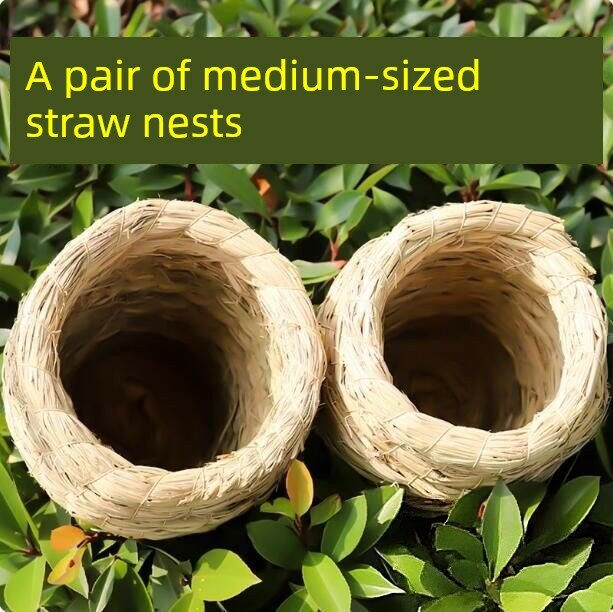 Гнездо для птиц, гнездо для попугаев, плетеное из соломы, гнездо для птиц из тигровой кожи, гнездо для морских