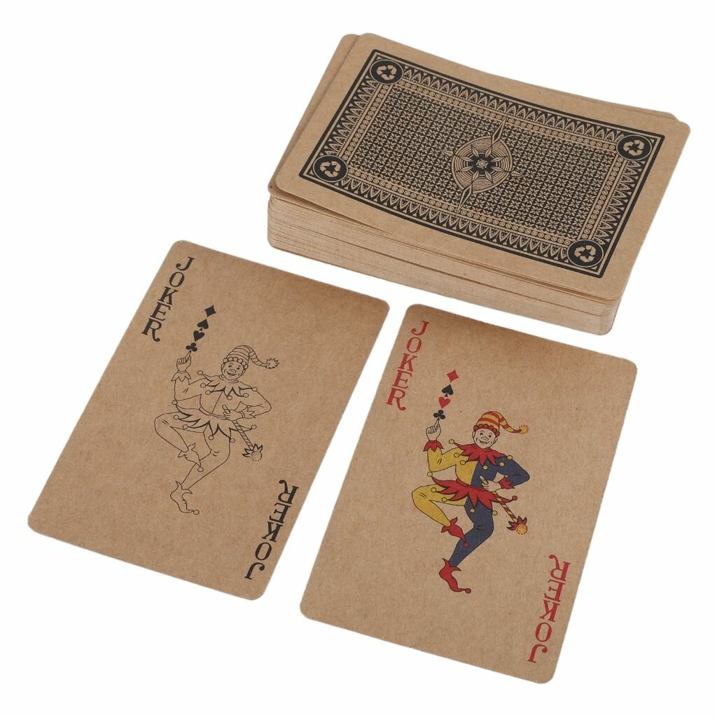 Игральные карты из крафт- бумаги