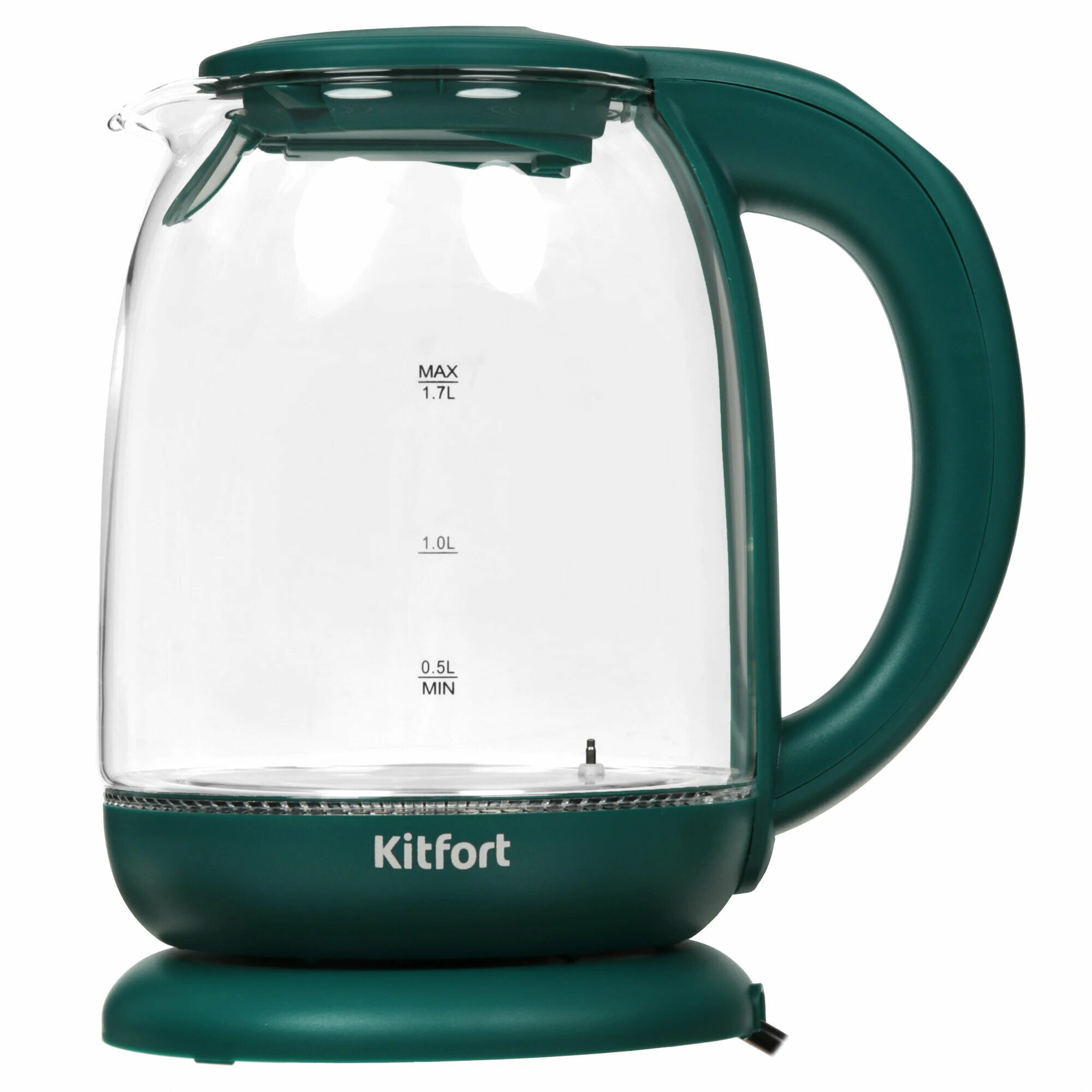 Электрочайник Kitfort KT-640-4, мощность 2200Вт, терморегулятор, 1.7 л
