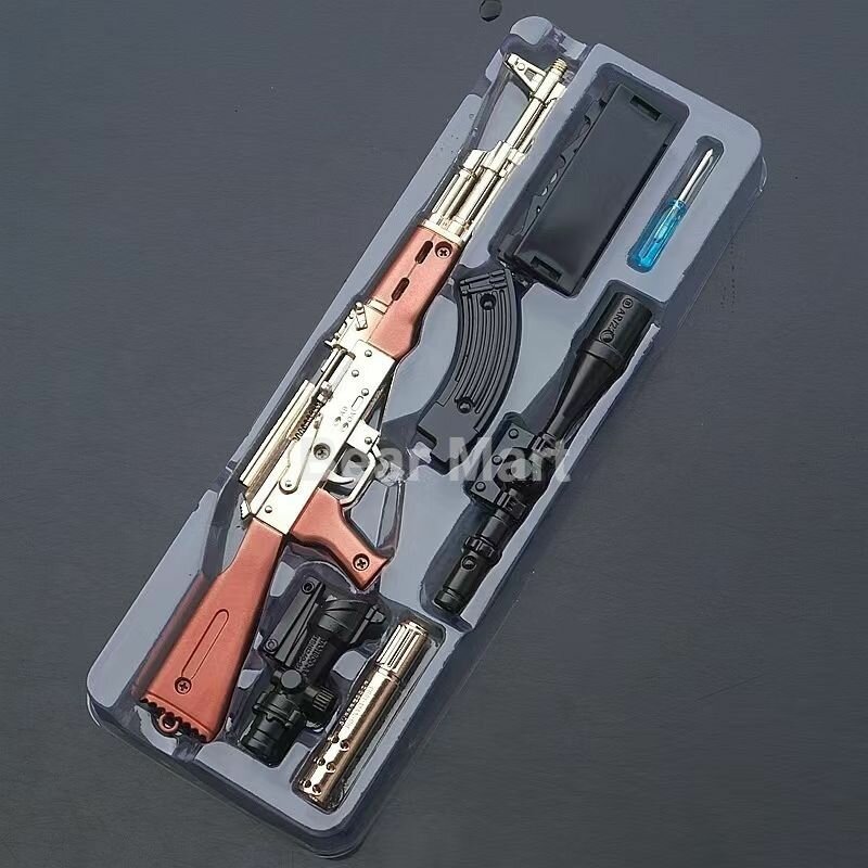 Мини AKM модель оружия Battlefield PUBG серия брелок M416 AWM AKM 98K M24 M16