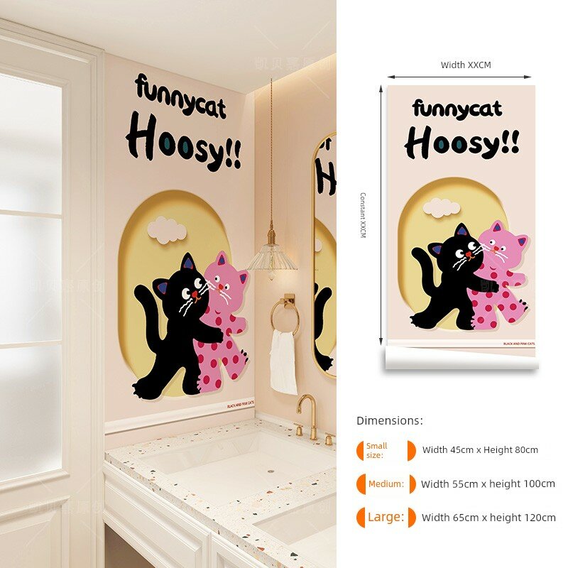 Декоративные наклейки для раковины в ванной, наклейки на плитку, водонепроницаемые наклейки для стен в ванной, наклейки