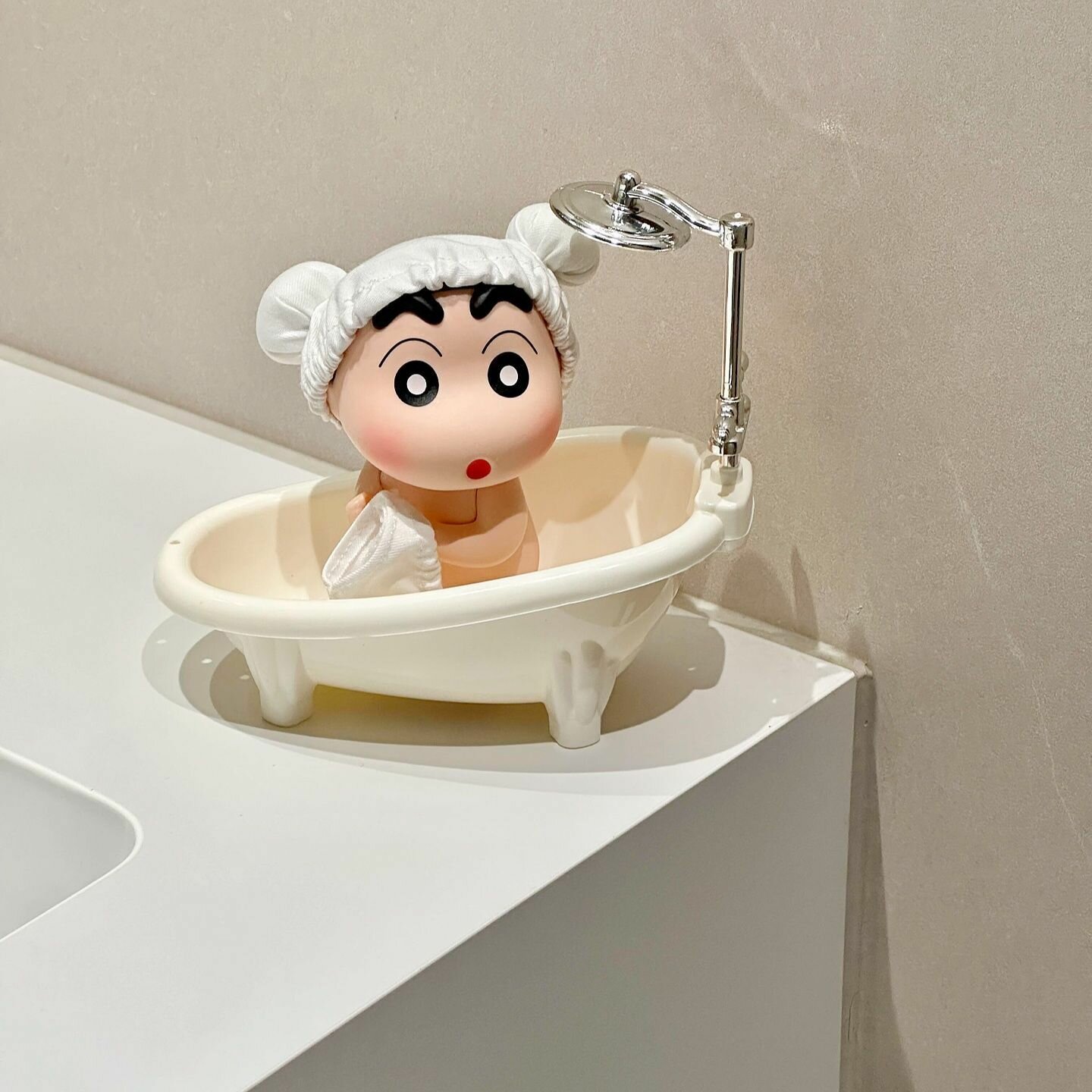 Краска Шин-чан, украшение для ванной, декор для раковины, настольная фигурка, милый подарок