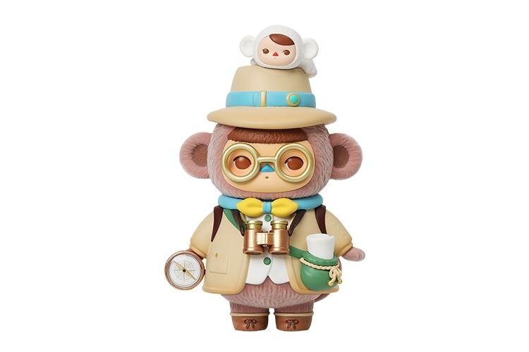 Фигурка унисекс POP MART PUCKY BABY MONKEY ARCHAEOLOGIST TUBA, 15.4 см