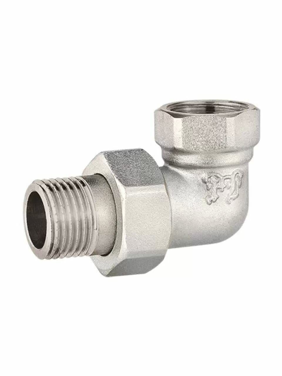 Фитинг сантехнический ProFactor Американка, 1/2', г-ш, хром, латунь, угловая