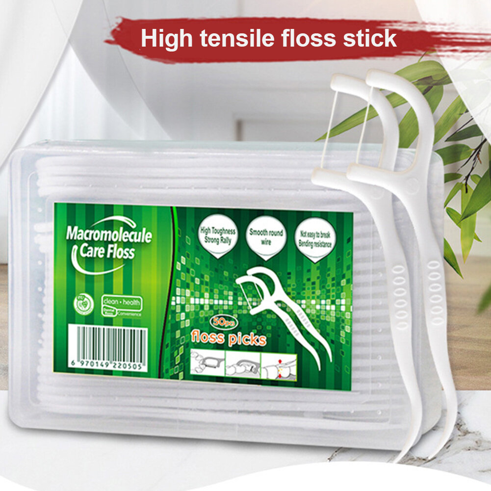 Зубная нить с зубочисткой 250 шт. Флоссеры. Зубочистки с нитью. Флоссы.