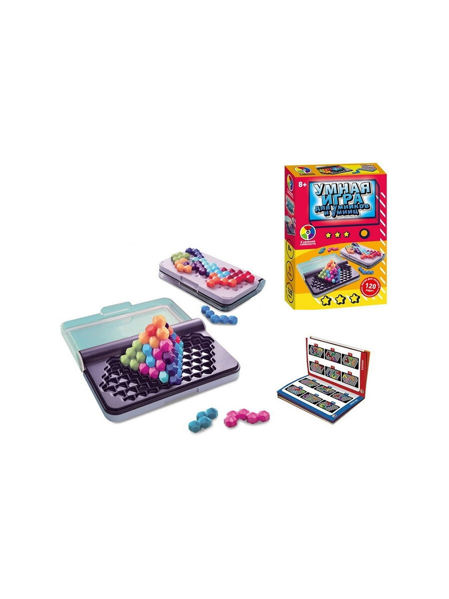 Обучающая игра Головоломка-пазл Соты 120 задаче IQ-8A с 8 лет