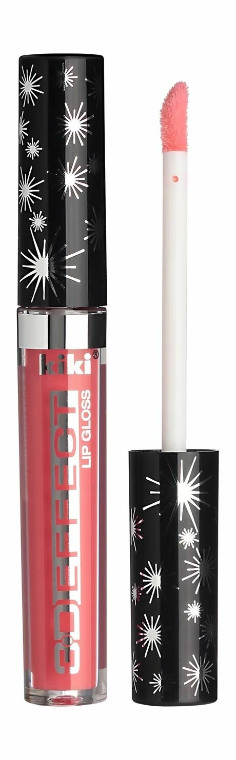 KIKI Блеск для губ 3d Effect, 2,4 мл, 909 Клубника