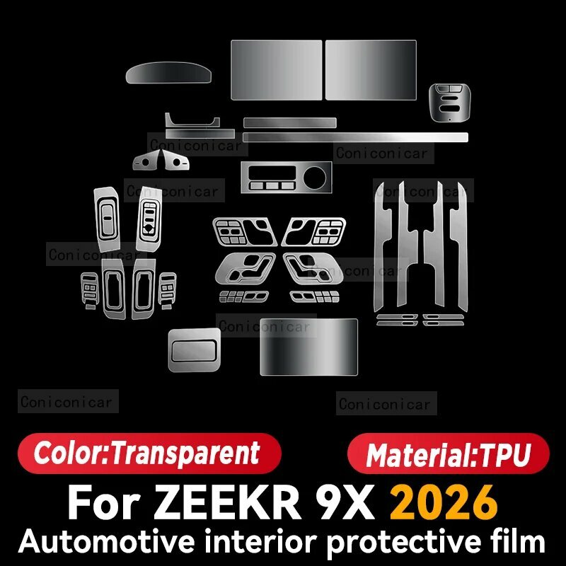 Защитная пленка для ZEEKR 9X 2026, Цвет: A, LHD