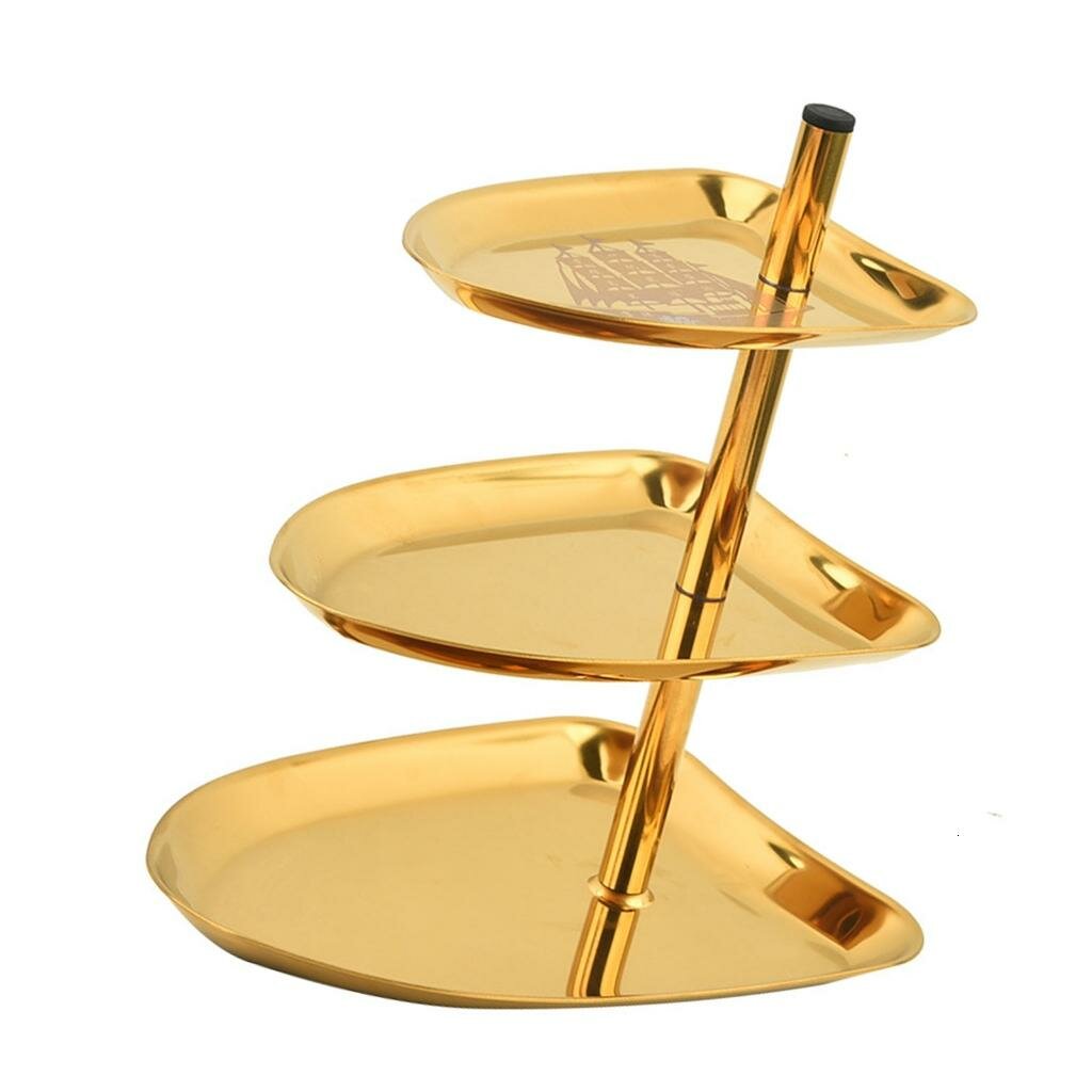 Многоярусная подставка для тортов и закусок, Золото