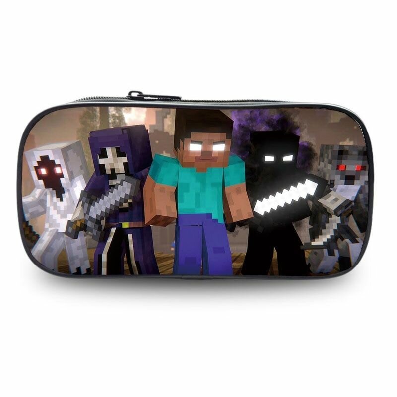 Пенал "Мой мир", детский пенал большой вместимости, тканевый пенал для канцелярских принадлежностей для учеников начальной и средней школы, пенал для мальчиков.