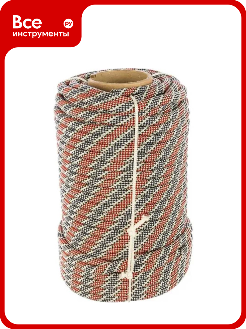 Страховочно-спасательная веревка, 48-прядная, Статика ВСС, моток 12мм х 50м АзотХимФортис