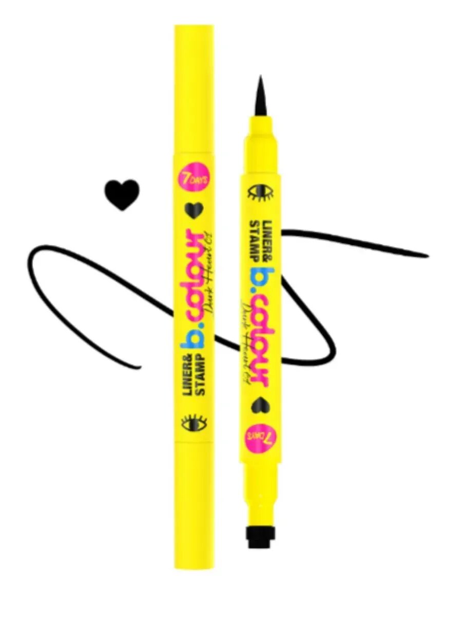 Подводка для глаз + штамп 2в1,01