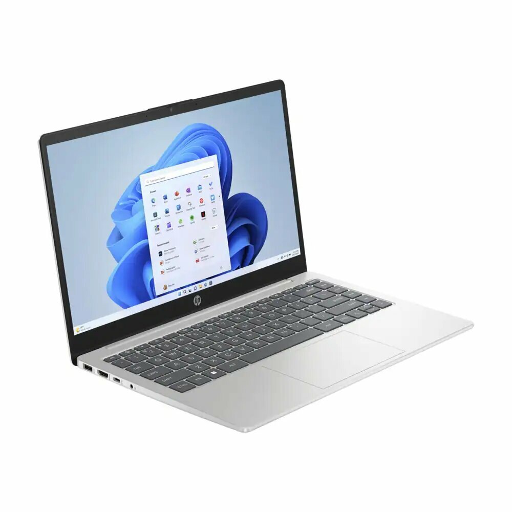 Ноутбук HP 14 FHD /Intel Core i7-1355U/16 ГБ/SSD 512 ГБ/Intel Iris Xe Graphics/Windows 11 Home/ серебристый