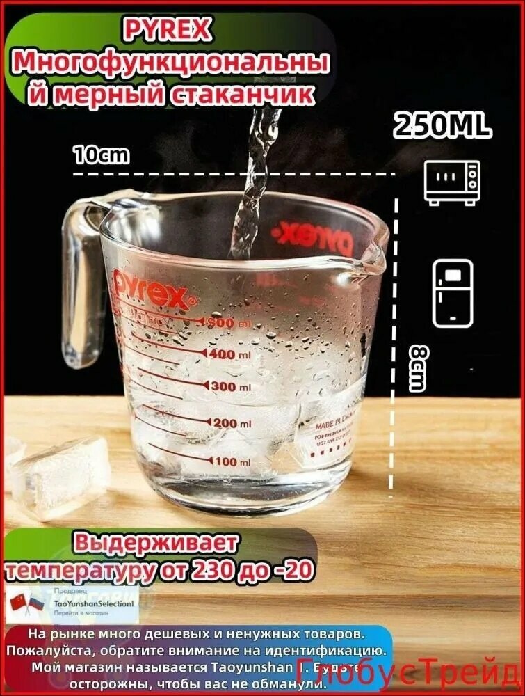Емкость мерная, 250 мл, 1 шт