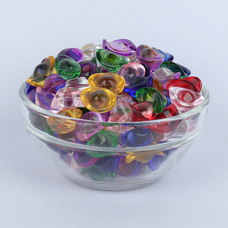 Цветные стеклянные слитки и кристаллы для мандал, семь драгоценных камней, сокровищницы, чаши богатства, предметы домашнего декора, декоративные украшения.