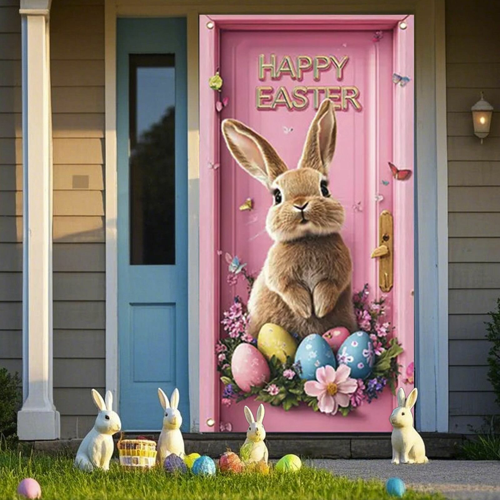 Пасхальные дверные баннеры, для дома, для внутреннего и наружного украшения на праздники