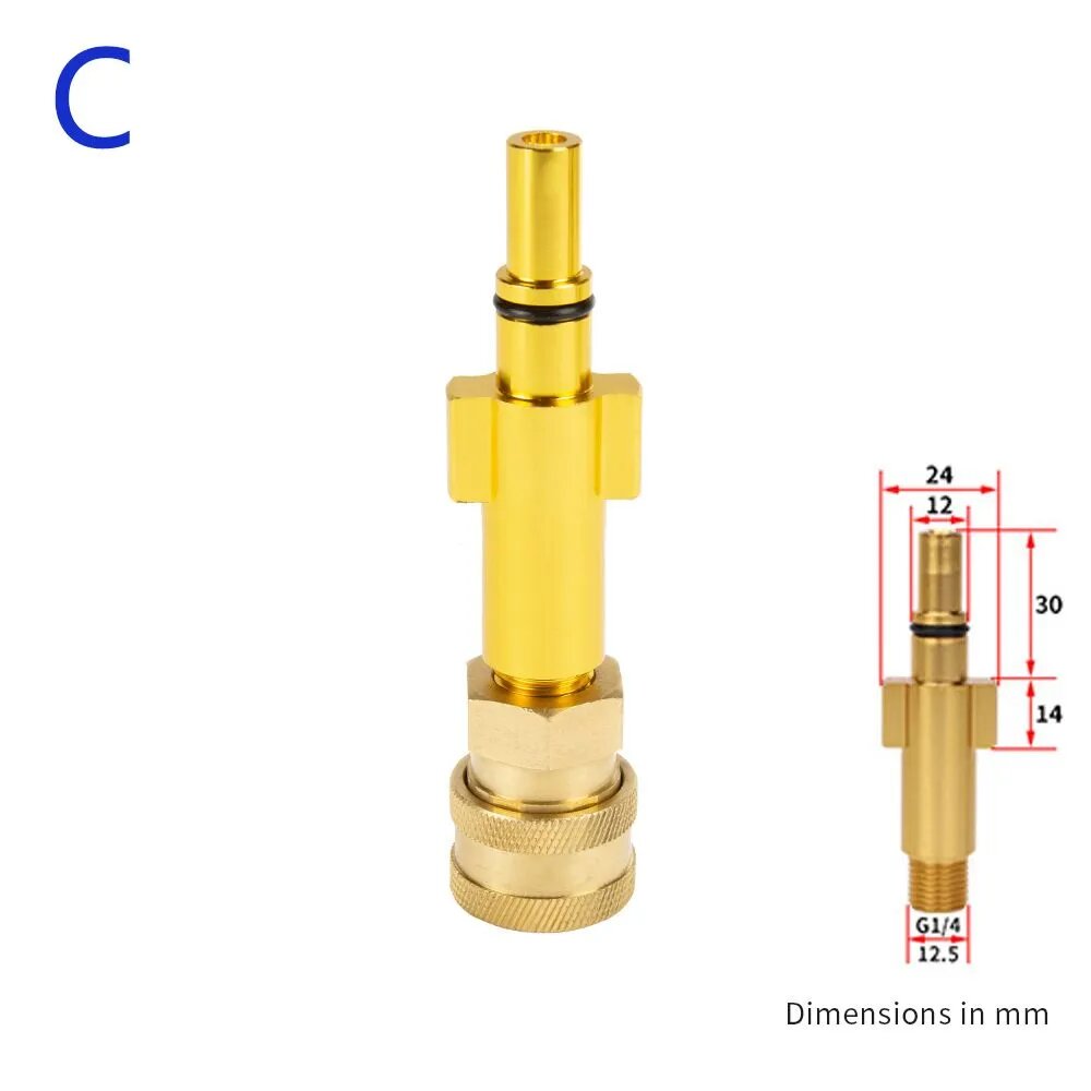 Karcher адаптер быстросъемный 1/4" для мойки высокого давления: разъем шланг-сопло-пистолет