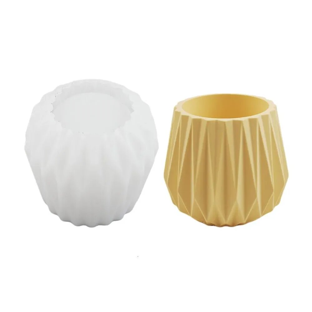 Силиконовая форма для бетонных подсвечников