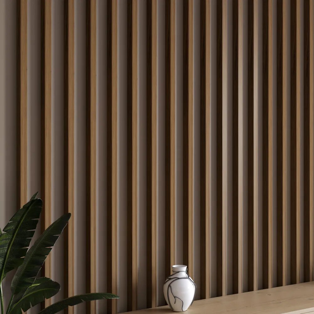 Интерьерная рейка МДФ саваш Дуб Крафт Табачный 40*25*2800 мм - 10 шт