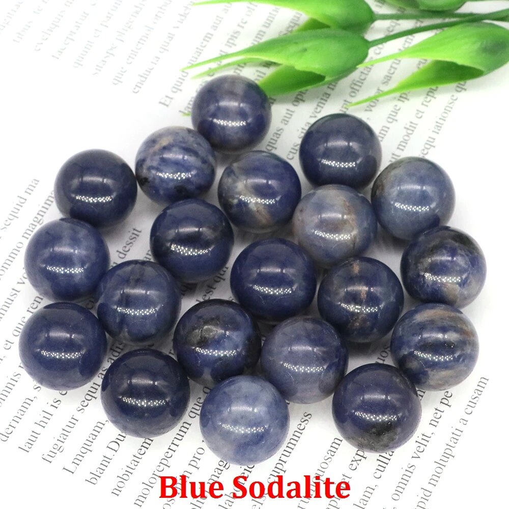 Шарики Blue Sodalite, 16 мм, темно-синий