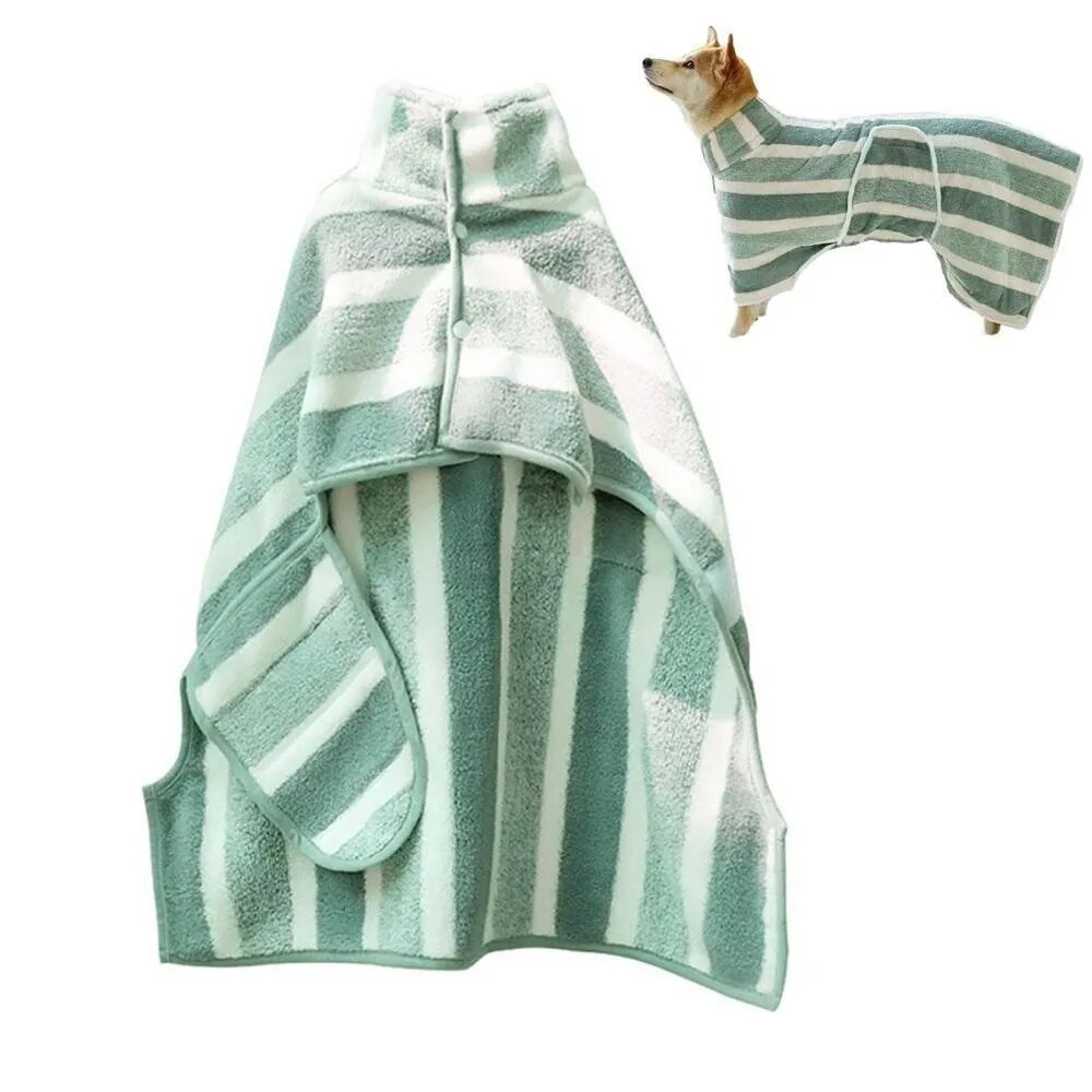 Халат для собак/экстра большой утолщенный впитывающий и быстро сохнущий/комфортный и мягкий