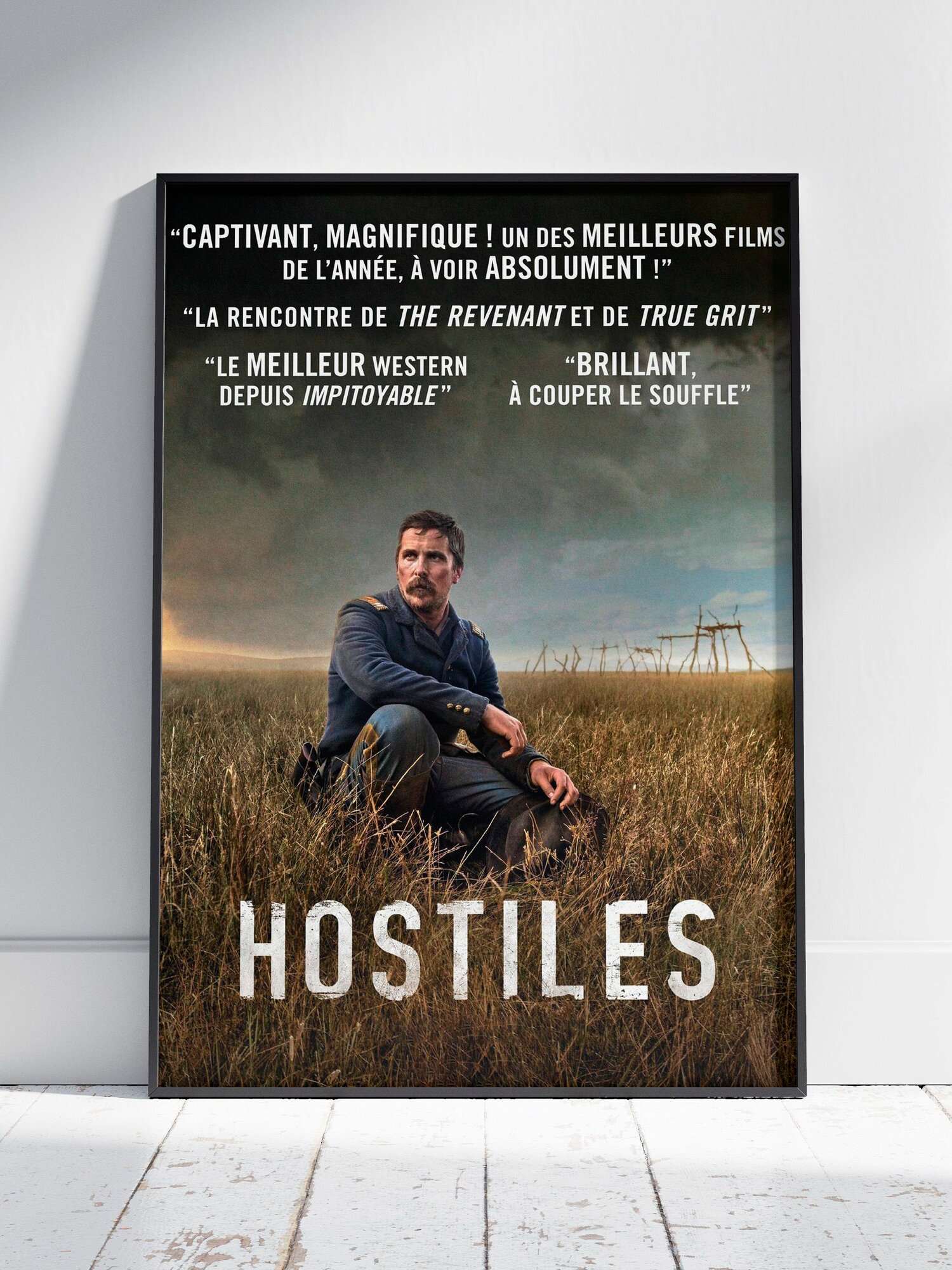 Плакат на стену для интерьера Кристиан Бейл (Christian Bale 40) - Постер по актеру фильма, кино, сериала формата A4 (21x30 см)
