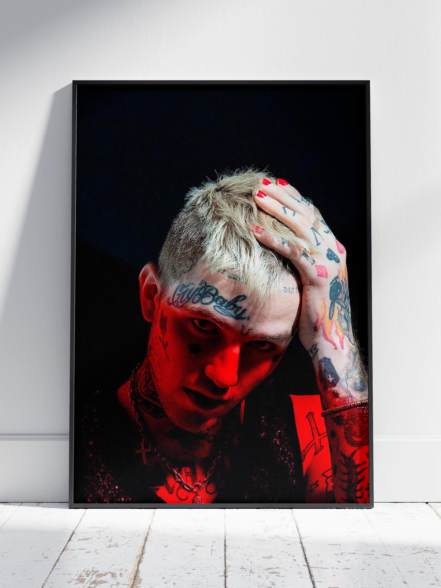 Плакат на стену для интерьера Lil Peep (Лил Пип 29) - Постер по музыке и артисту формата A4 (21x30 см)