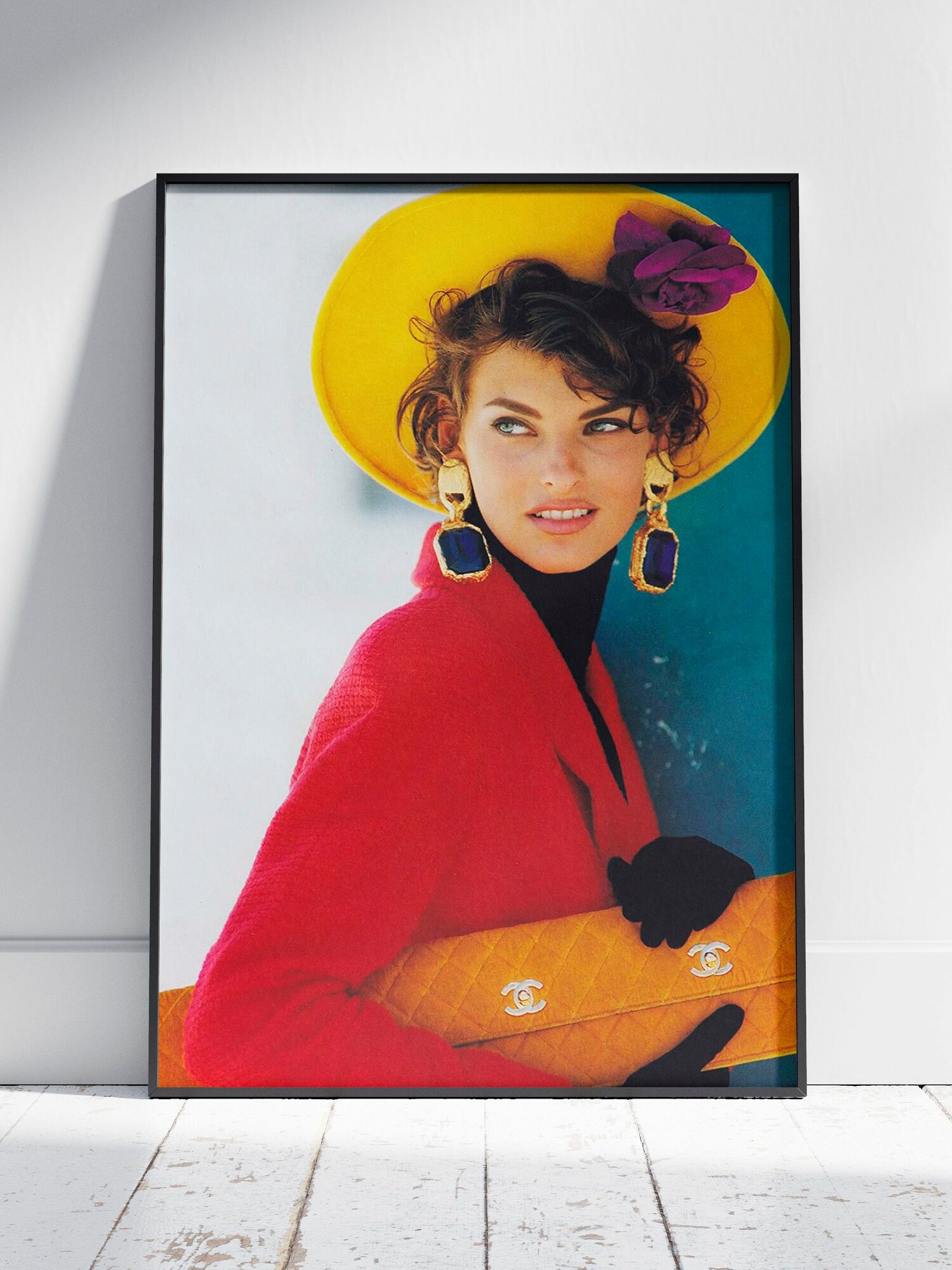 Плакат на стену для интерьера Линда Евангелиста (Linda Evangelista 16) - Постер по модели, бренду и моде формата A4 (21x30 см)