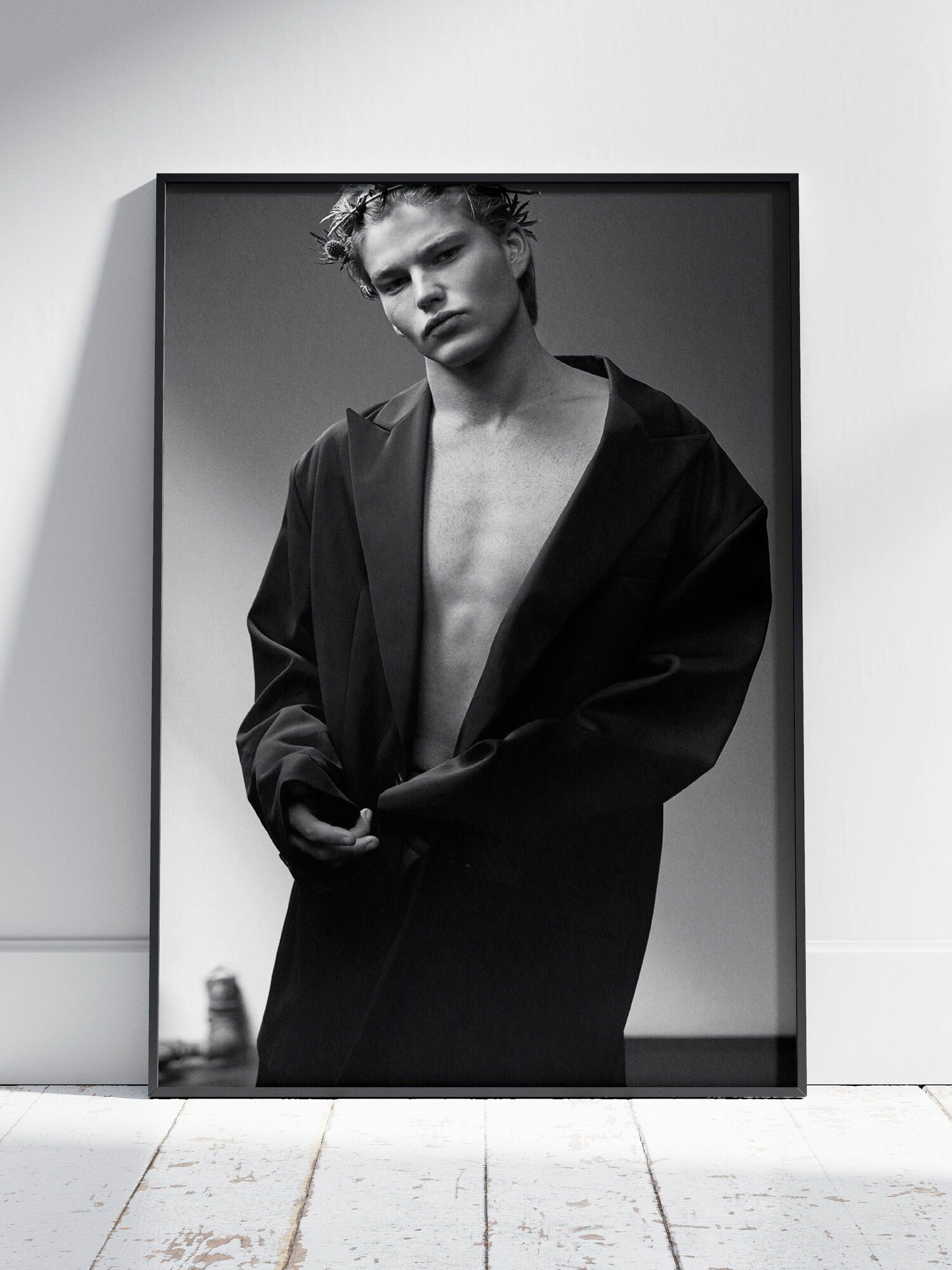 Плакат на стену для интерьера Джордан Барретт (Jordan Barrett 14) - Постер по модели, бренду и моде формата A4 (21x30 см)