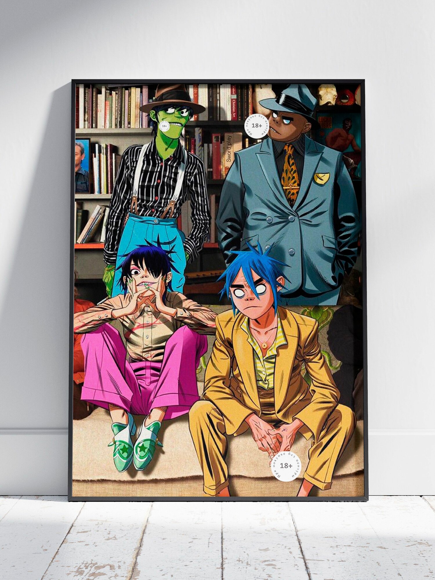 Плакат на стену для интерьера Горилаз (Gorillaz 11) - Постер по музыке и артисту формата A4 (21x30 см)